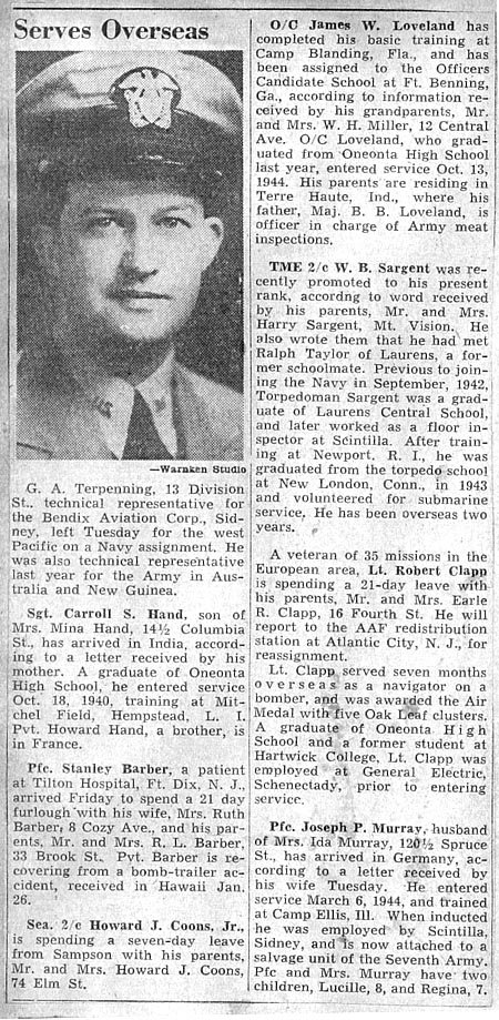 They're in the Service, a scrapbook of WWII Clippings (part 5 ...